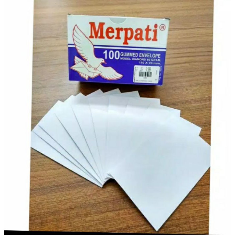 Jual AMPLOP MERPATI KECIL(110x70) ISI 100PCS | Shopee Indonesia