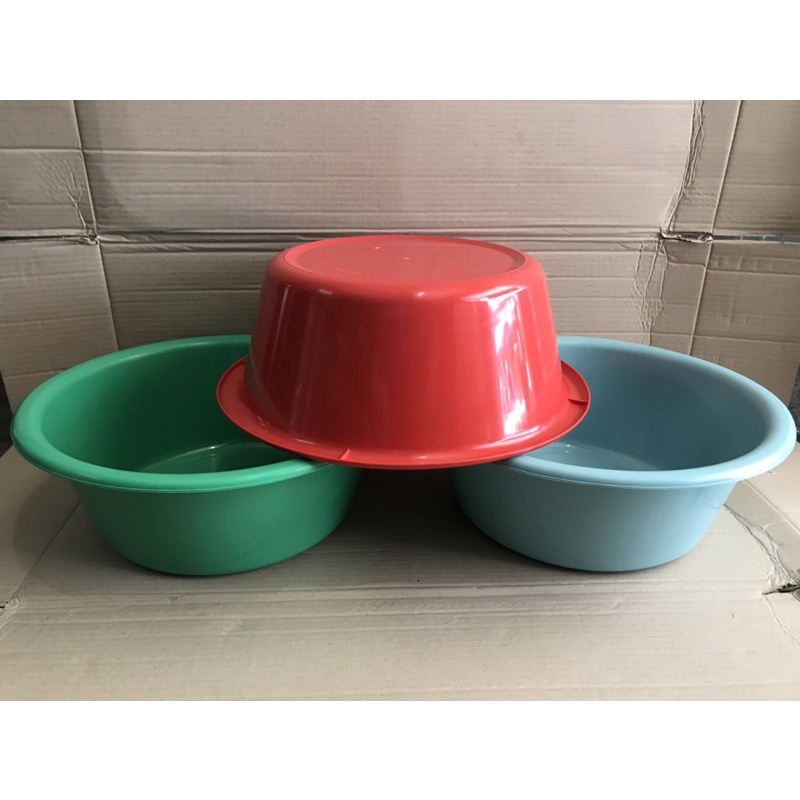 Jual EKL Baskom Bak Ember Cuci Wadah Air Basin Warna | Shopee Indonesia