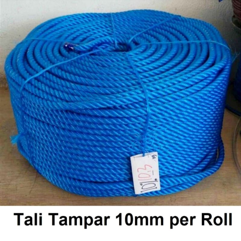 Jual Tali Tampar Plastik 10mm per roll / Tali Tambang Plastik senar 10 mm / Tali ikat | Shopee ...