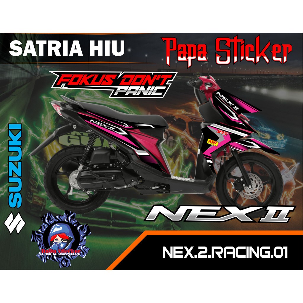 Jual Sticker Striping NEX 2 - Stiker Variasi List Motor SUZUKI NEX 2 ...