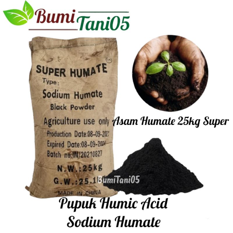 Jual Pupuk Organik Asam Humat/Sodium Humate Super 1sak 25kg | Shopee Indonesia