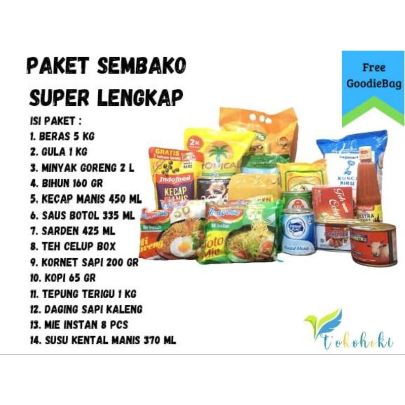 Jual PAKET SEMBAKO SUPER LENGKAP | Shopee Indonesia