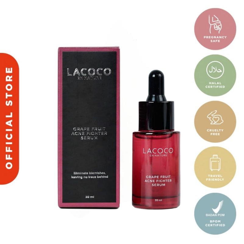 Jual LACOCO GRAPE FRUIT ACNE FIGHTER SERUM | Shopee Indonesia