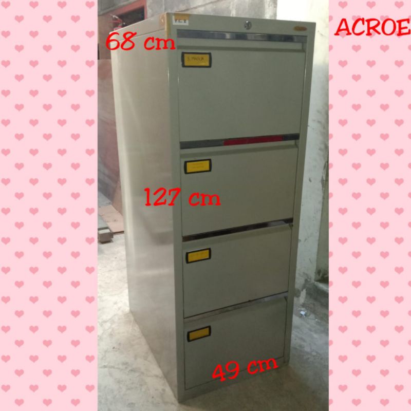 Jual Filling Cabinet 4 drawers ACROE tebal plat 1.2mm Filing Kabinet ...