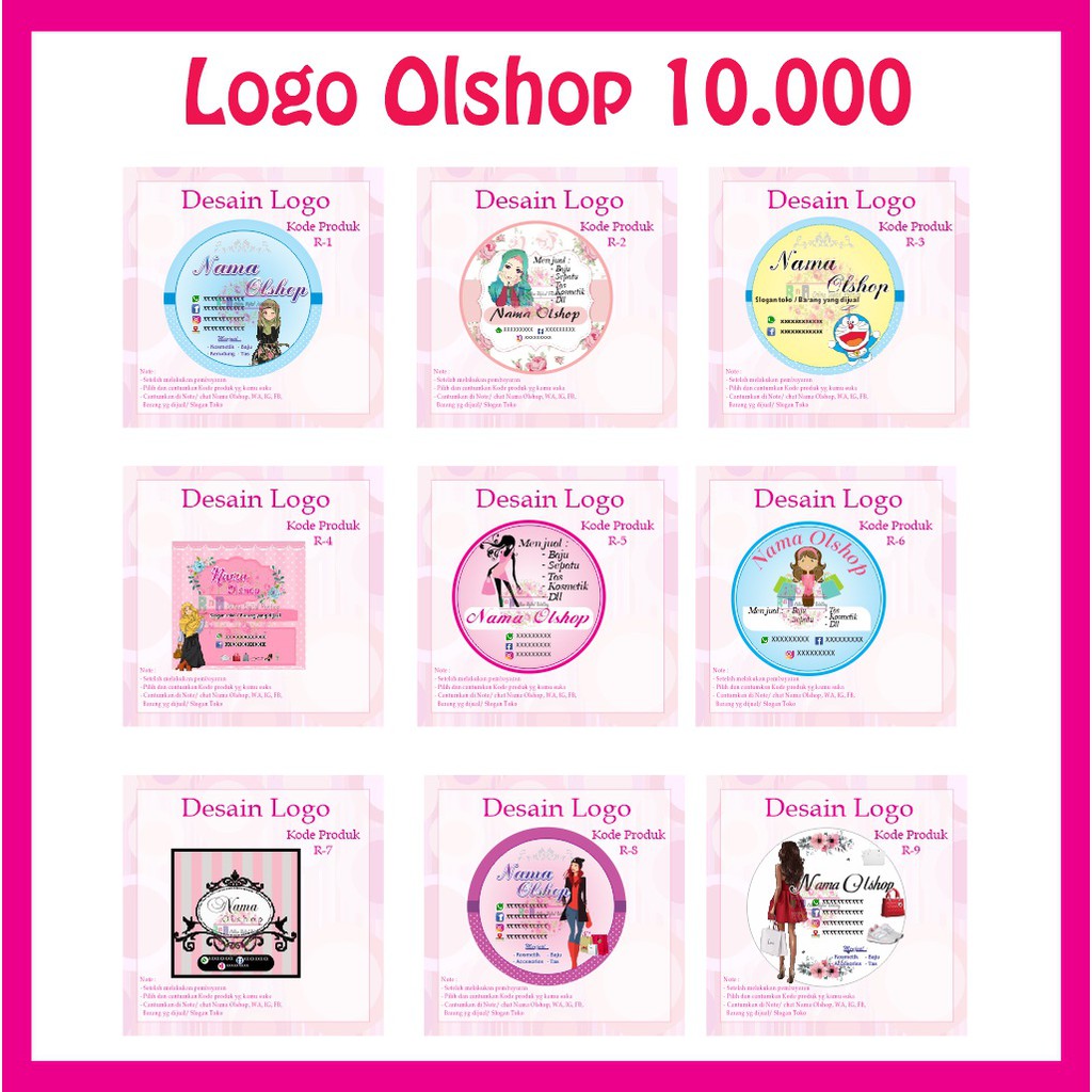 Jual Jasa Desain Logo Olshop Murah (TIDAK DICETAK) | Shopee Indonesia