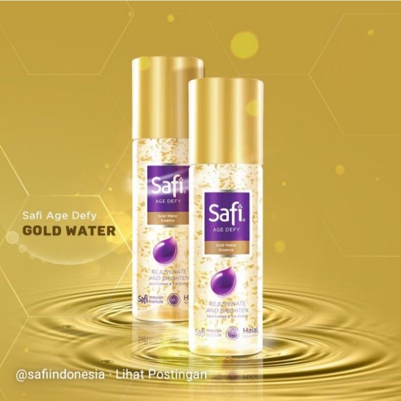 Jual SAFI Gold Water Esenses 100ml | Shopee Indonesia
