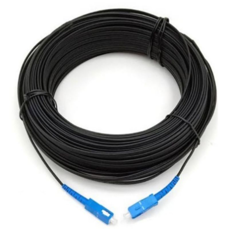 Jual Kabel FO fiber optik precon single mode ftth fiber optic 1 core 50m/75m/100m/150m/200m ...