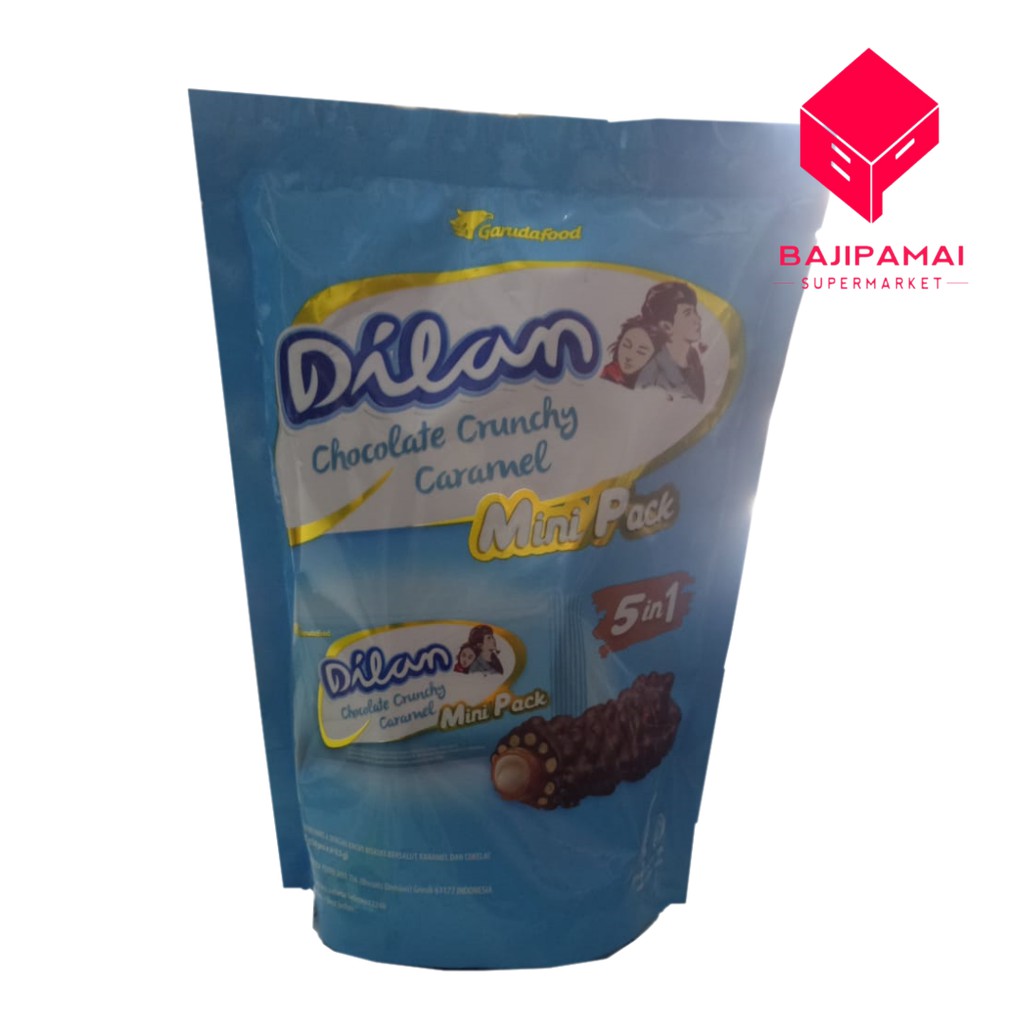 Jual Wafer dilan chocolate crunchy caramel Mini Pack isi 10 | Shopee ...