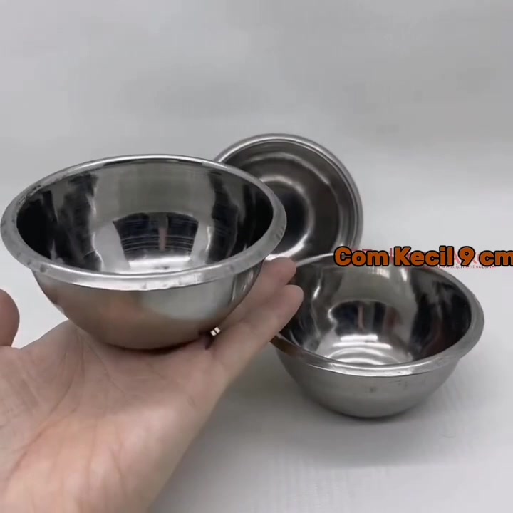 Jual Kom Kecil Stainless 9cm / Kom Medis 9cm / Com Stainless Medis 9cm ...