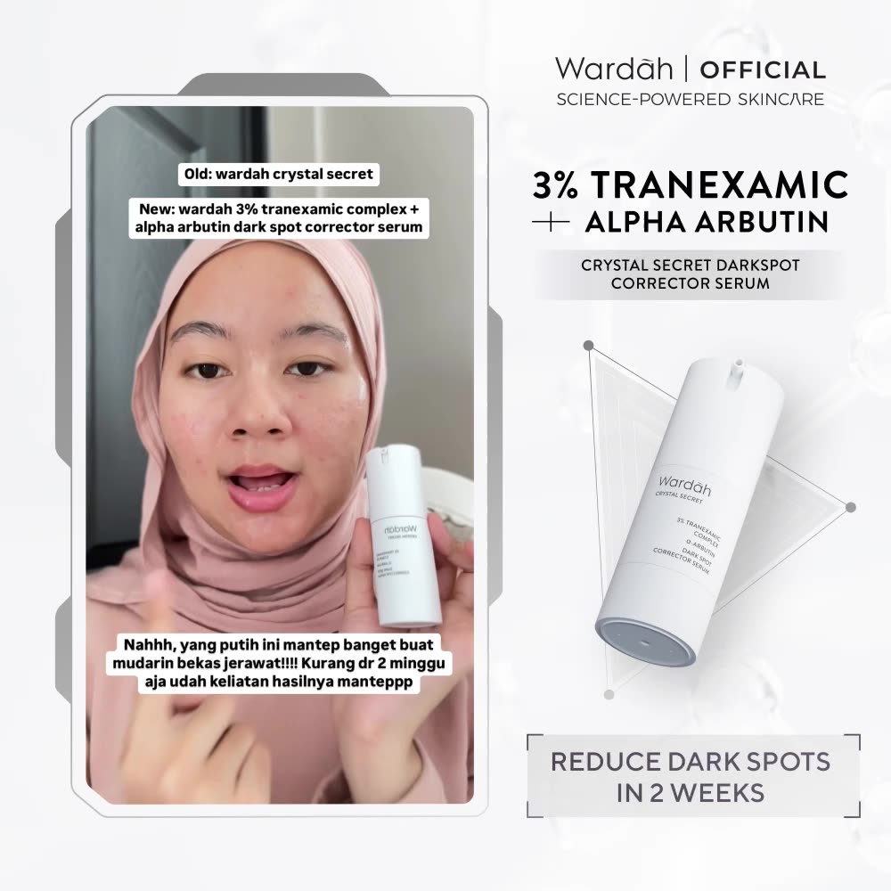 Jual Wardah 3% Tranexamic Acid + Alpha Arbutin Crystal Secret Dark Spot ...