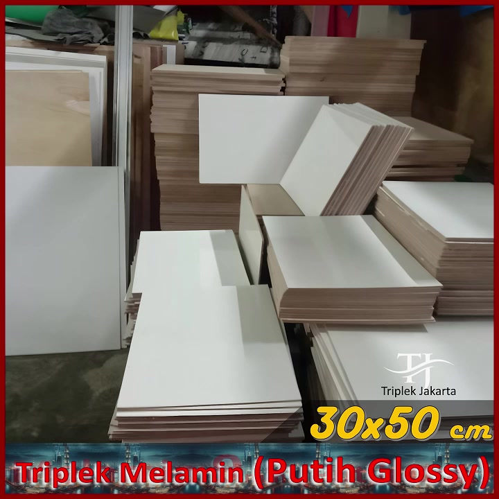 Jual Triplek Putih Glossy 3mm 40x70 cm ( 70x40 cm ISI 2 LEMBAR ...