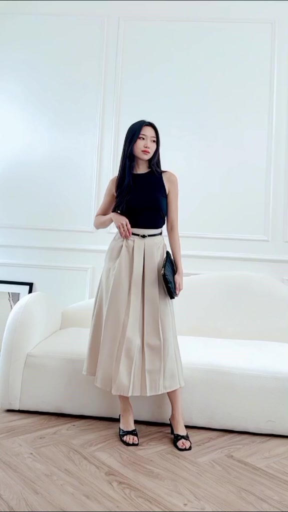 Jual Mecloth - Rok Panjang Wanita Kerja Kantor Formal - Flare Midi ...