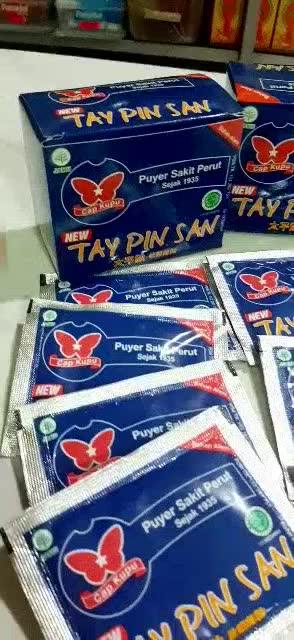 Jual Tay Pin San Kapsul / Tay Pin San Strip Isi 4 Kapsul / Obat Mencret ...