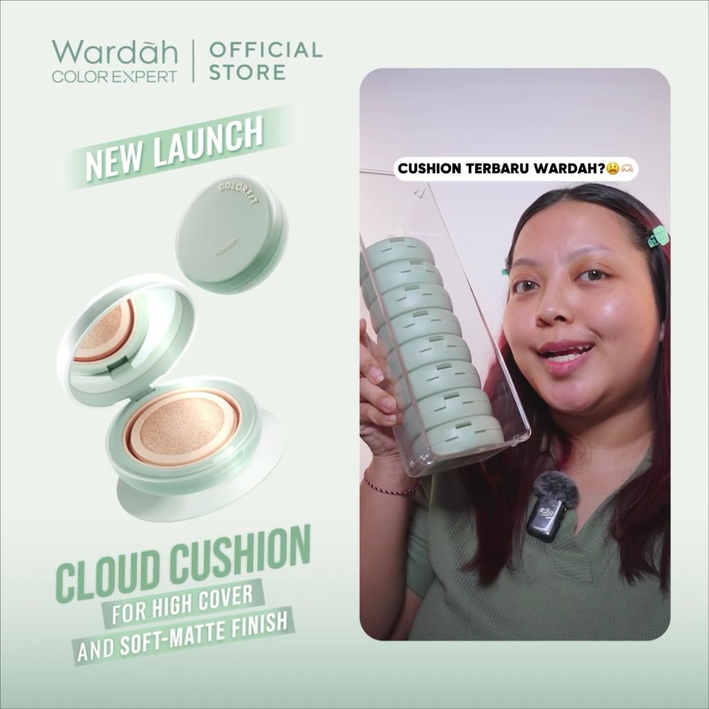 Jual WARDAH Colorfit 5D Blur Cloud Cushion Matte Finish Tahan Lama ...