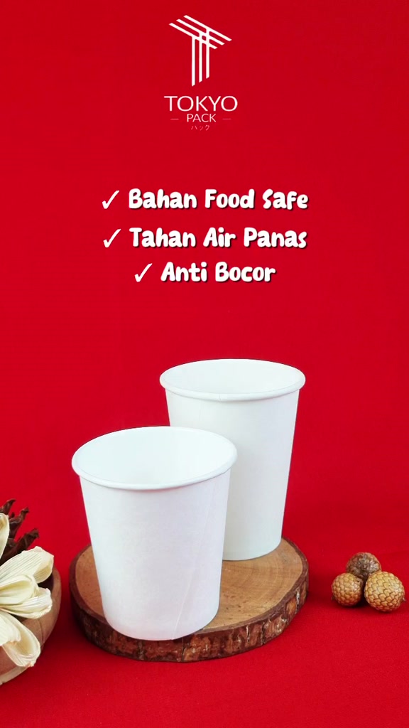 Jual Hot Paper Cup/ Gelas Kertas Minuman Panas / Paper Cup Polos PREMIUM | Shopee Indonesia