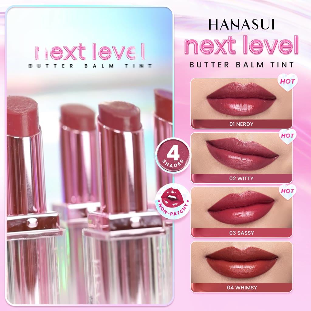 Jual Hanasui Next Level Butter Balm - Color Butter Balm Tinted Lip Balm ...