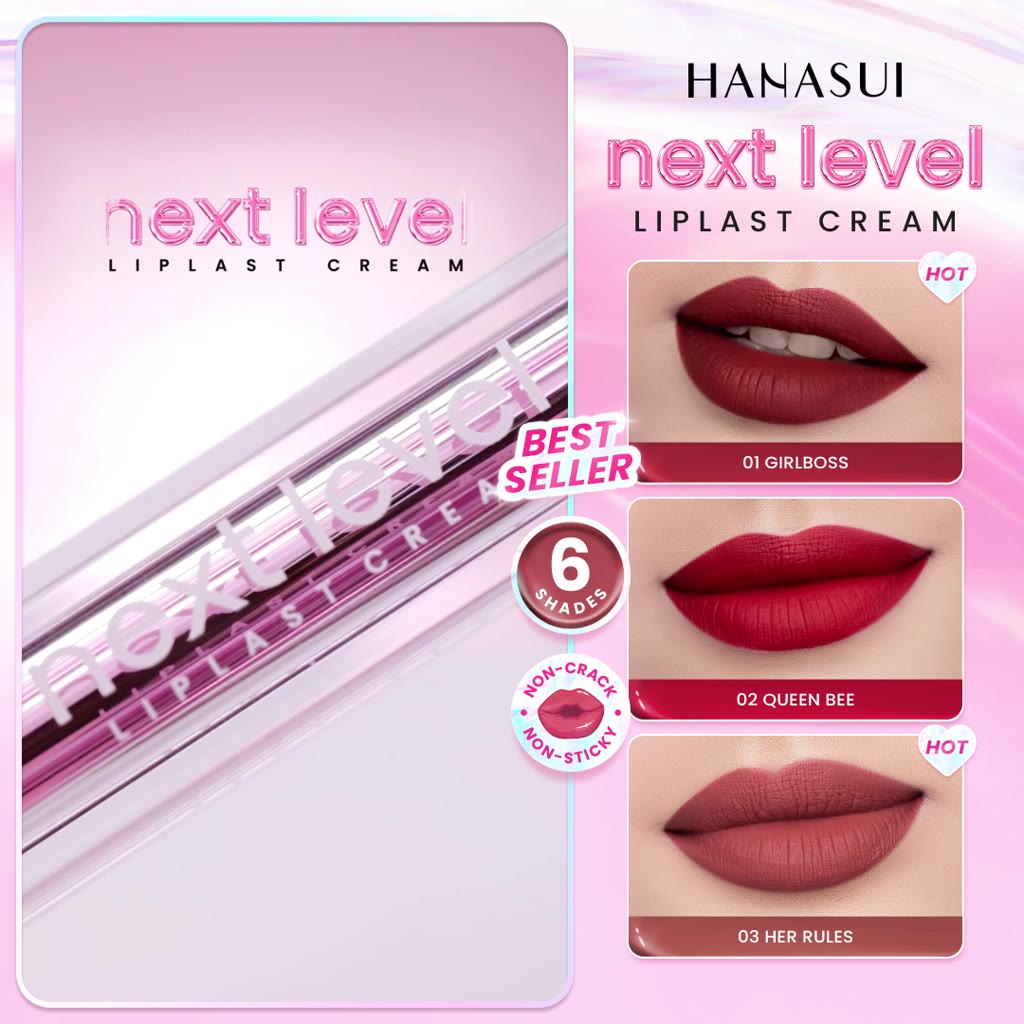 Jual Hanasui Next Level Liplast Cream - Liplast Cream Tahan Lama ...