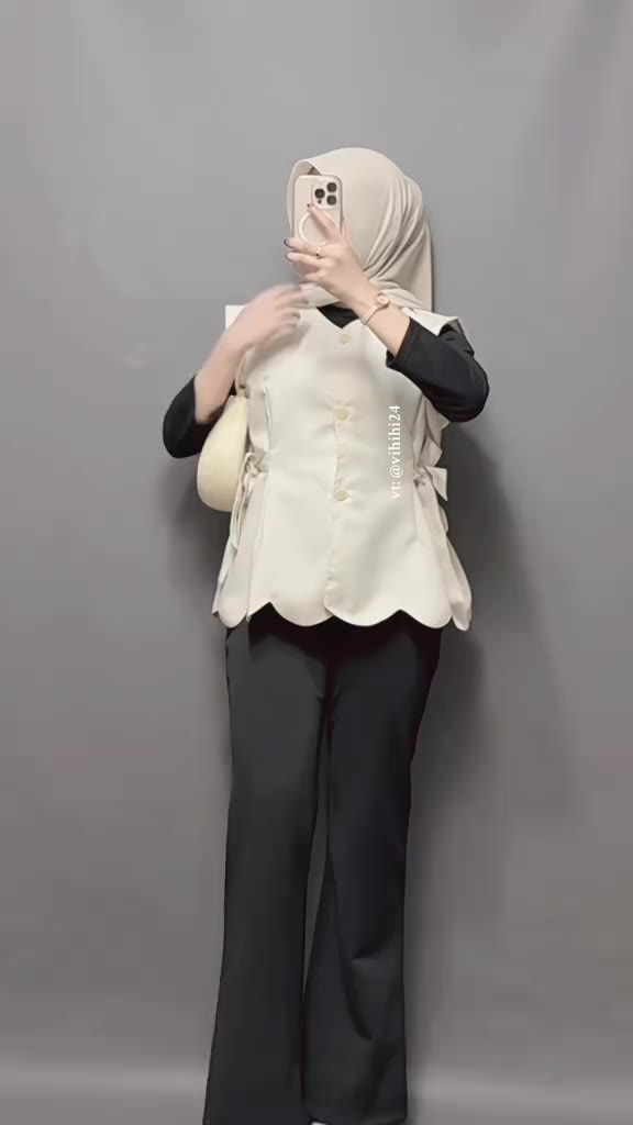 Jual DazzelChic OOTD 4 In One Set Korean Style ( Vest - Manset - Bella ...
