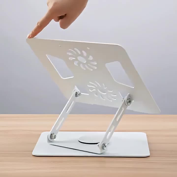 Jual Stand Laptop Rotasi 360° Portable Cooling Pad with Dual Fans Laptop Stand 360° Rotatable ...