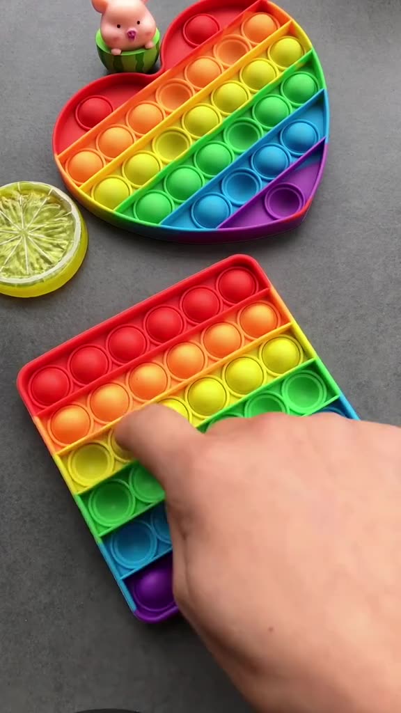 Jual HLM - Mainan Pop It Rainbow / Mainan Edukasi Pop It / Fidget Push ...