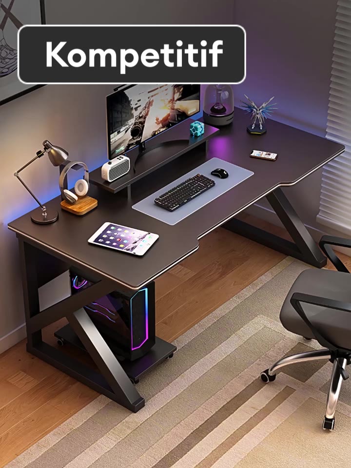 Jual BMZAR Meja Komputer 140cm Meja Gaming Murah Meja Gaming Modern ...