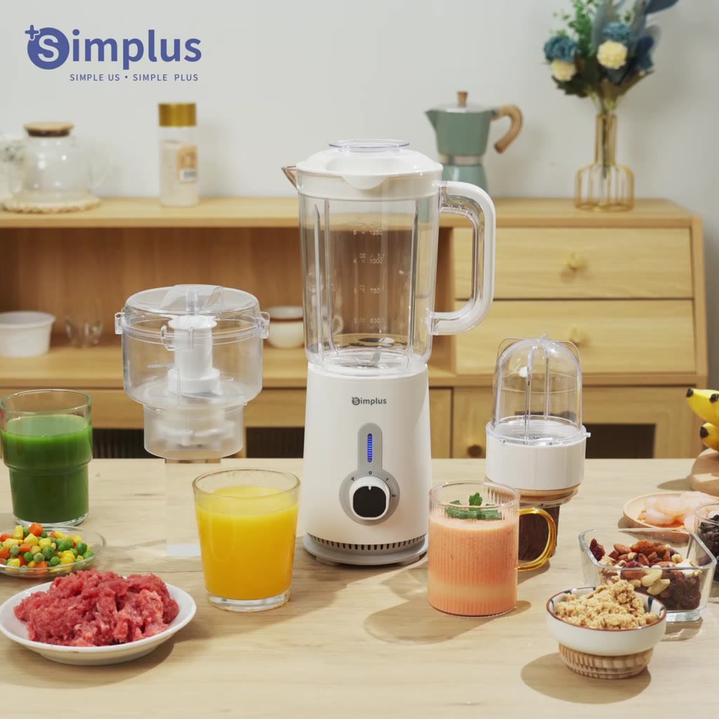 Jual Simplus Blender 3-in-1/5-in-1 Serbaguna Penghalus Makanan 1,25L ...