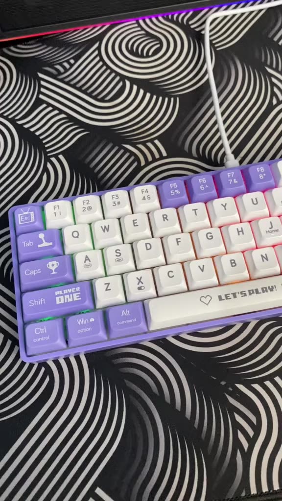 Jual Ajazz AK680 / AK 680 Dual Tone 65% RGB Mechanical Keyboard Wired ...