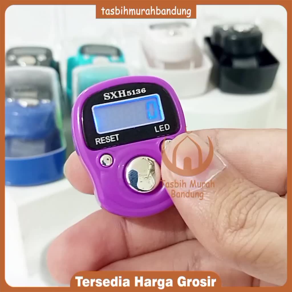 Jual Tasbih Digital LED Finger Counter Kotak Kaca | Shopee Indonesia