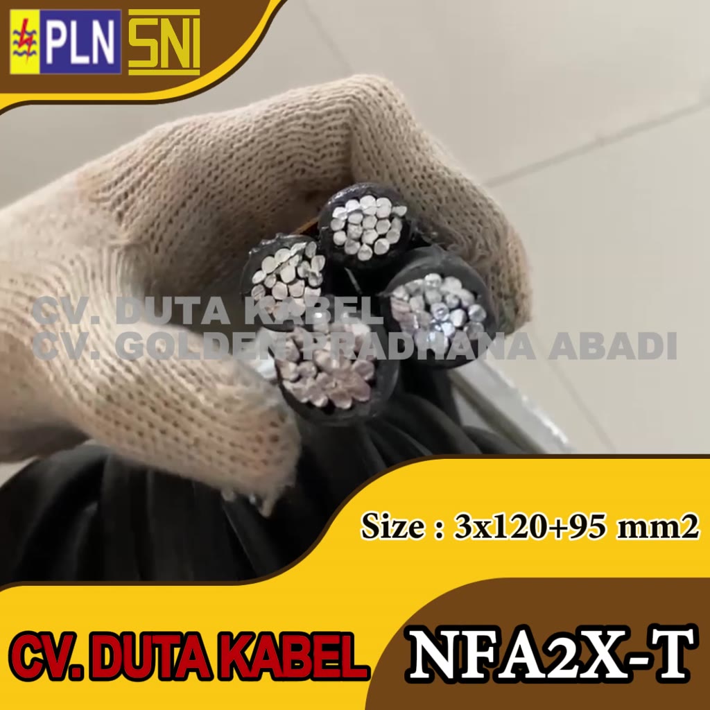 Jual Kabel NFA2X-T 3x120 mm2+95 mm2 SUTRADO / MERINDO (Twisted Cable ...