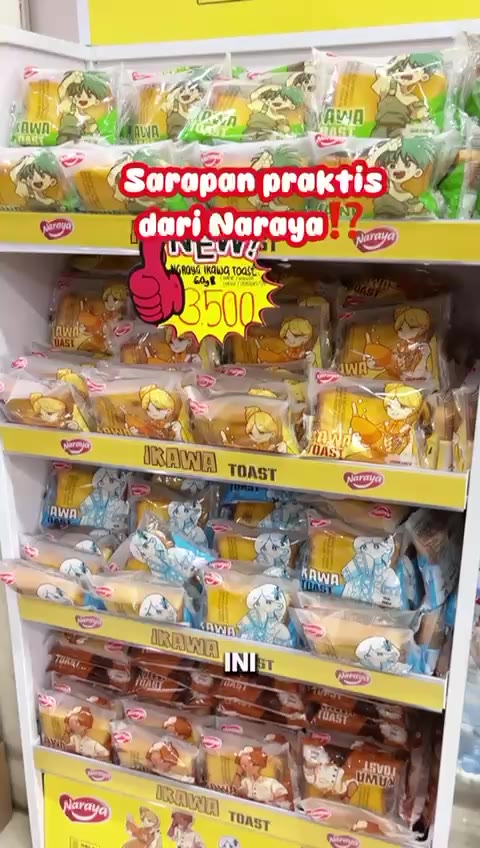 Jual Halal Naraya Ikawa Toast Roti Panggang Viral Rasa Coklat,Cheese ...