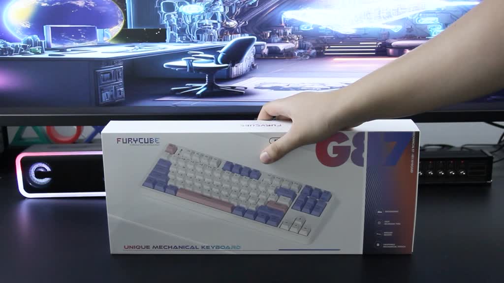 Jual FURYCUBE G87 Gaming Keyboard Hot Swappable RGB Gasket Structure ...