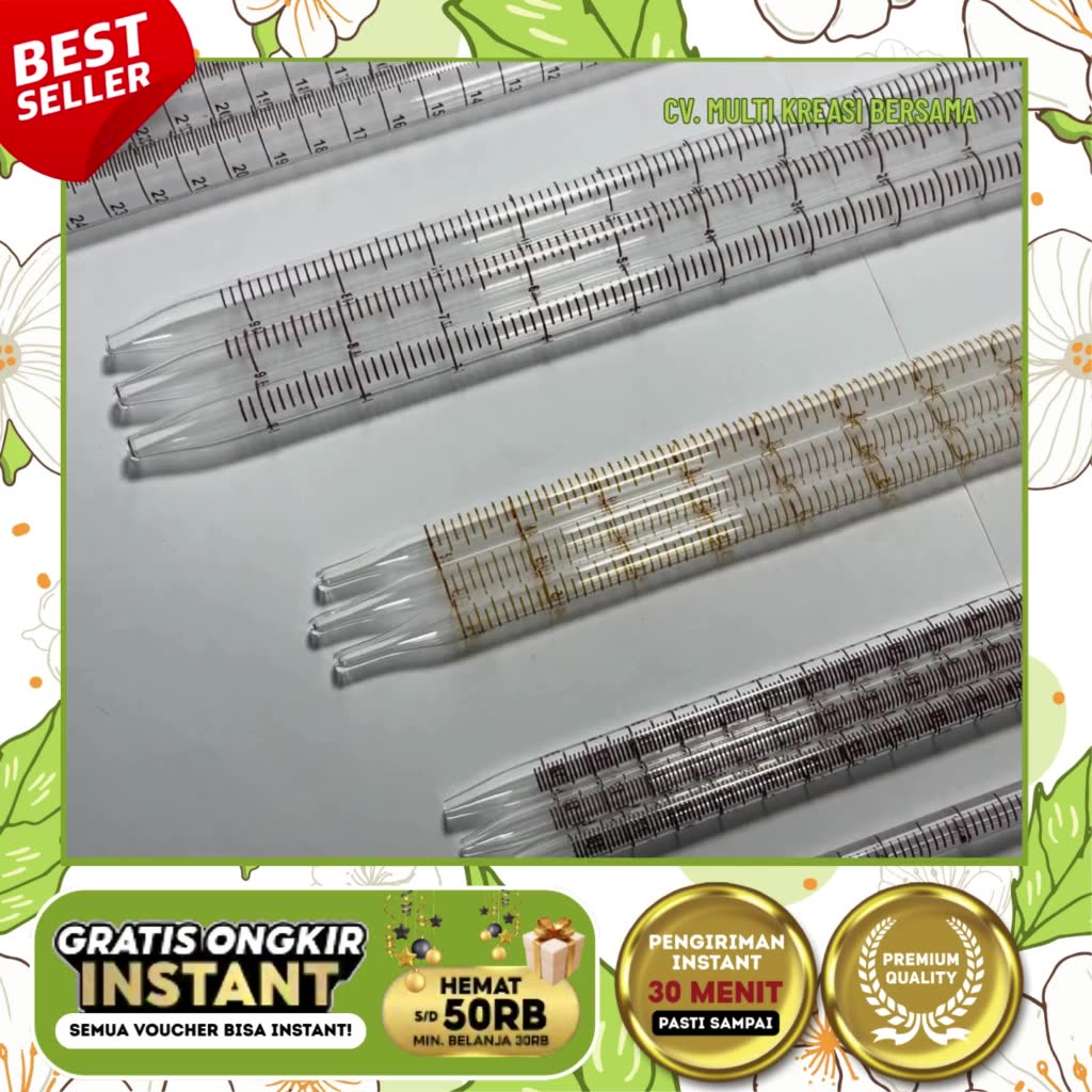 Jual PIPET UKUR PYREX / MEASURING PIPETTE PYREX / PIPET UKUR 1 ML ...