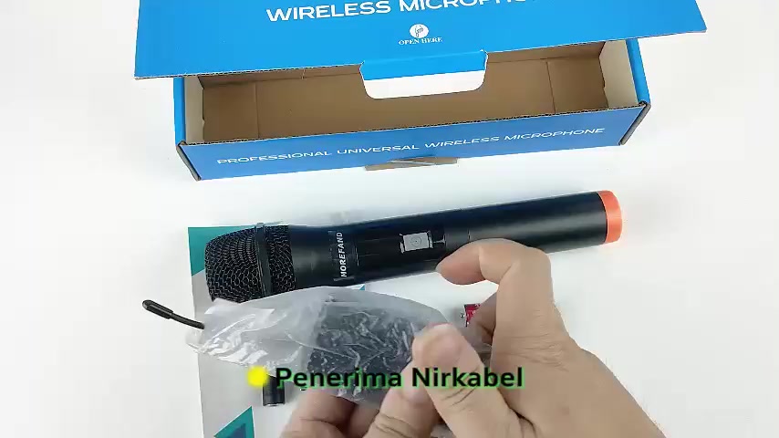 Jual Microphone Wireless Mikrofon mic wireless Tanpa Kabel Frekuensi UHF Mic Karaoke UHF Double ...