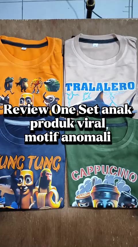 Jual Baju Kaos Setelan Distro Anak Perempuan Tema Anomali Motif Tung ...