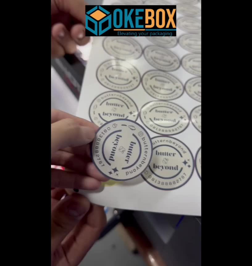 Jual Sticker stiker setiker label makanan custom harga murah aesthetic ...