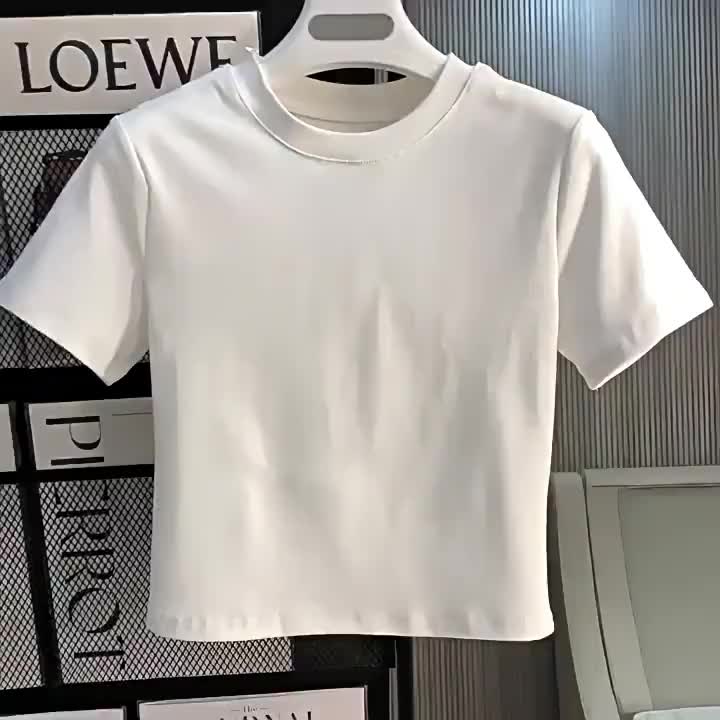 Jual JJ.STORE Kaos Crop Wanita Slimfit RSE T shirt Baju Croptee Fuschia ...
