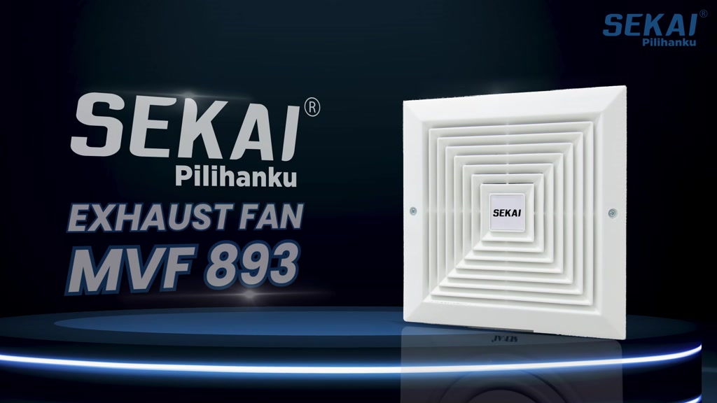 Jual SEKAI Exhaust Fan / Kipas Angin Hexos Plafon Dak 8 inch / 10 / 12 ...