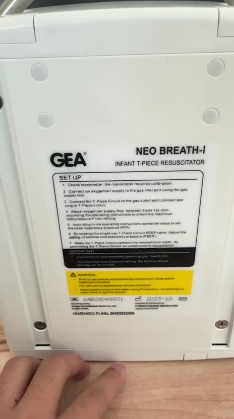 Jual Infant T-Piece Resuscitator / Neopuff GEA Neo-I / Neo Breath I GEA ...