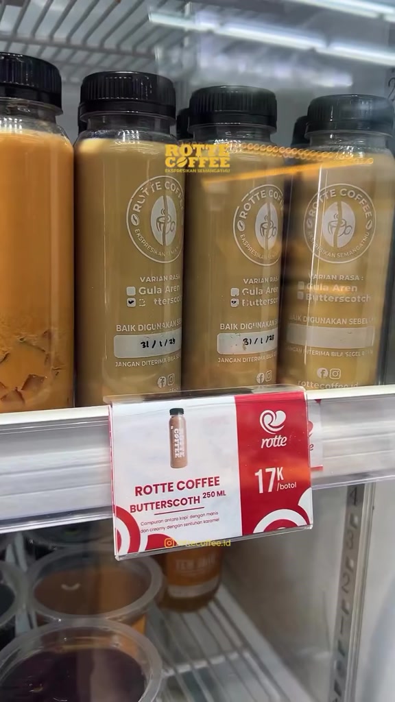 Jual Kopi Butterscotch Rotte Coffee Kemasan Botol Isi 250 ml Ready to ...