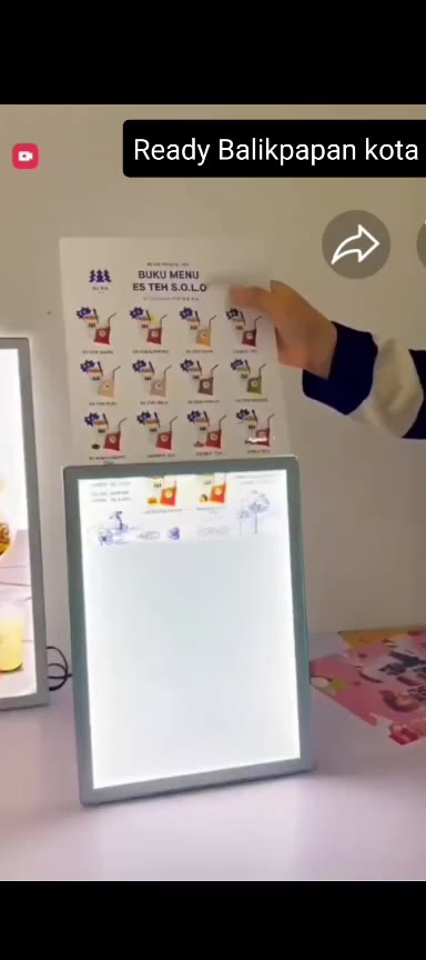 Jual Led menu display / Led box / menu box / bisa potrait dan lanskap ...