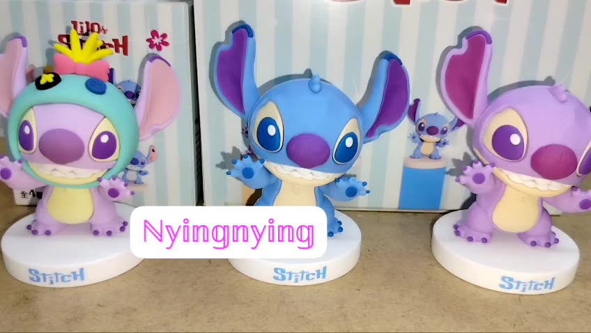 Jual Figure Stitch bean DISNEY ORI Scruff Angel beans manik karet 3D ...
