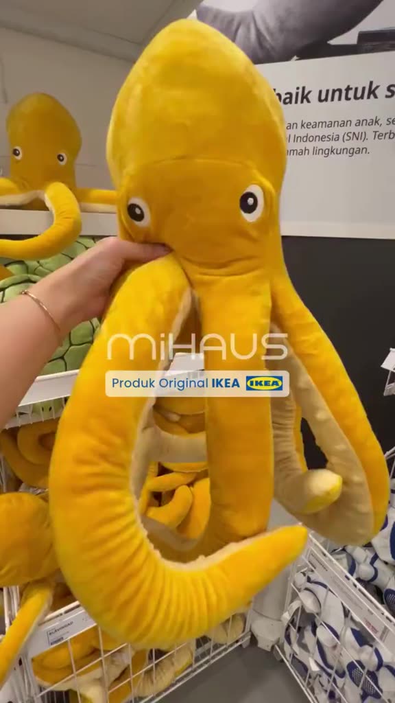 Jual Rekomendasi SWITZERLAND BLVNGD Boneka, gurita/kuning, 50 cm ...