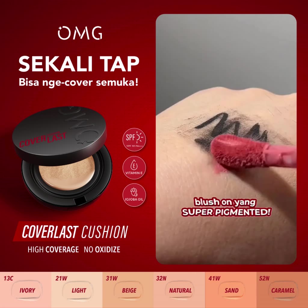 Jual [NEW SHADE!] OMG Coverlast Cushion 15g | High Coverage Dewy | No ...