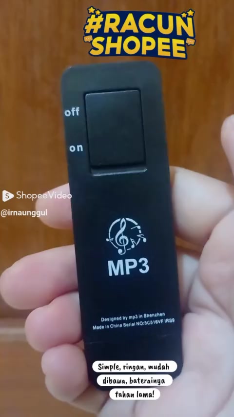 Jual MP3 | MP3 PLAYER | MP3 PLAYER MINI SD CARD | Shopee Indonesia