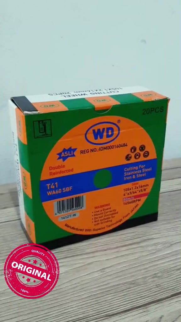 Jual WD Batu Gerinda POTONG 4 Inch 1 pak / Cutting Wheels 4"X1.2 mm ...