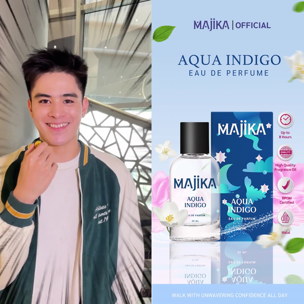 Jual MAJIKA Aqua Indigo Eau de Parfum | 30 ML | Parfum Pria Tahan Lama ...