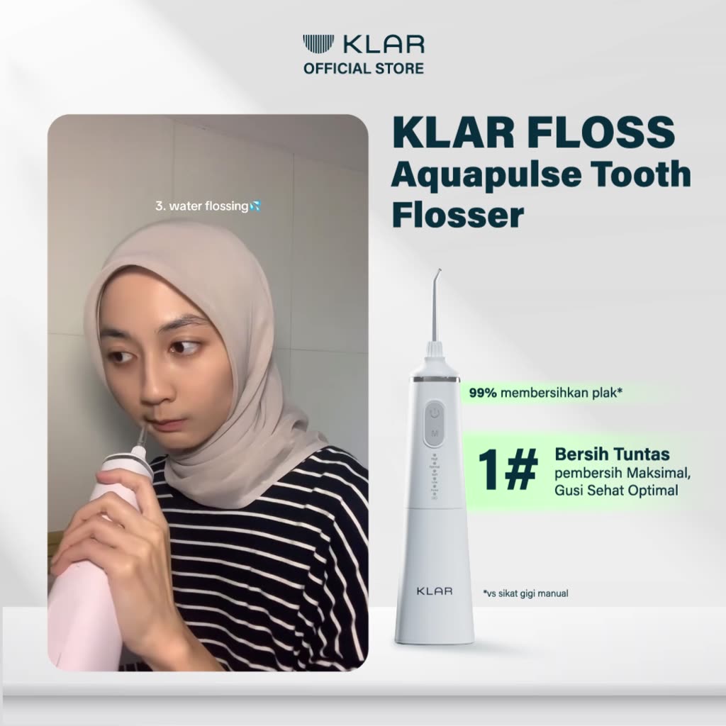 Jual KLAR Tooth Flosser Aquapulse - Water Flosser Untuk Membersihkan ...