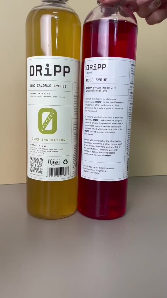 Jual DRiPP Rose Syrup 760ml (Syrup Rasa Bunga Mawar) | Shopee Indonesia