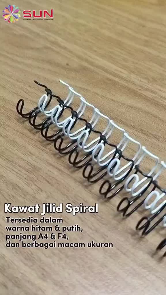 Jual Spiral Kawat / Ring Kawat Jilid Spiral 3:1 Ukuran A5 24 Lubang ...
