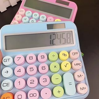 Jual Kalkulator Lucu Warna Warni Model Korea 12 Digit Display Besar ...